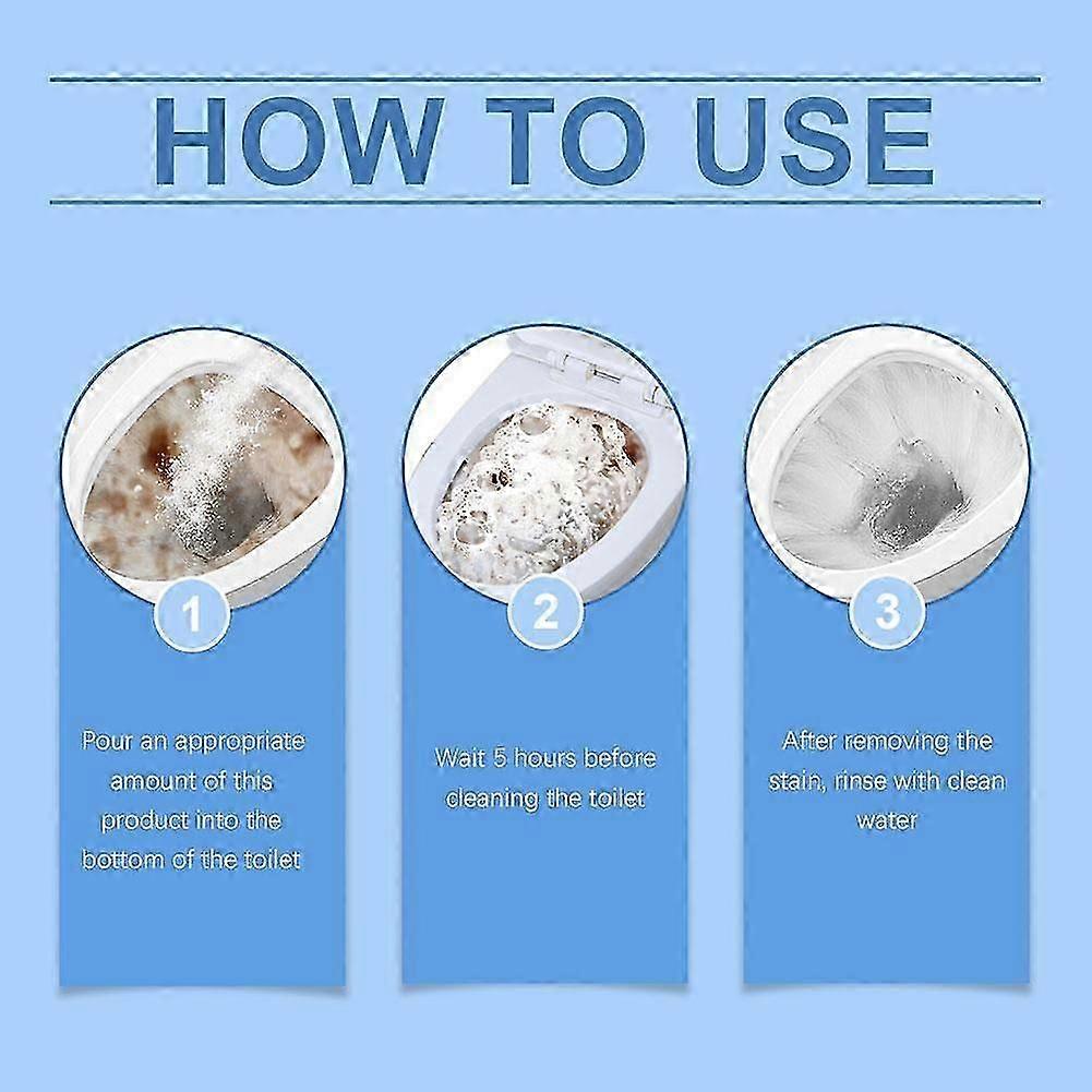 1-5boxes Toilet Foam Cleaning Powder Foaming Odour Stain Limescale ...