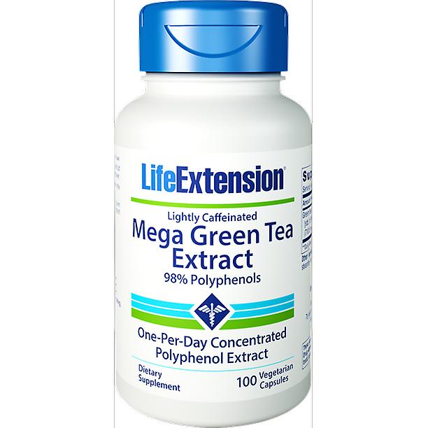 Life Extension Mega Green Tea Polyphenol Extract Vegetarian Capsules ...