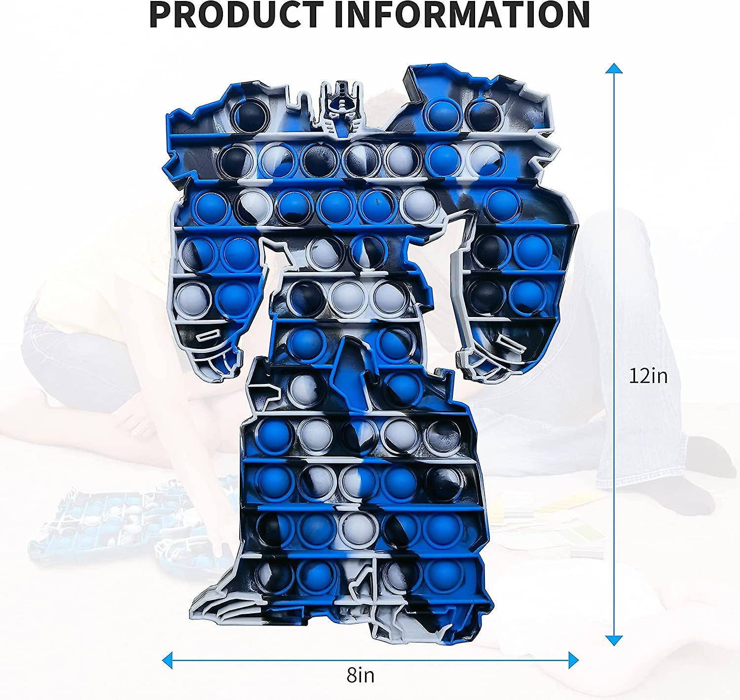 Jumbo Pop Pop Sensory Fidget Toy, Big Pop Fidget Poppers That Suitable ...