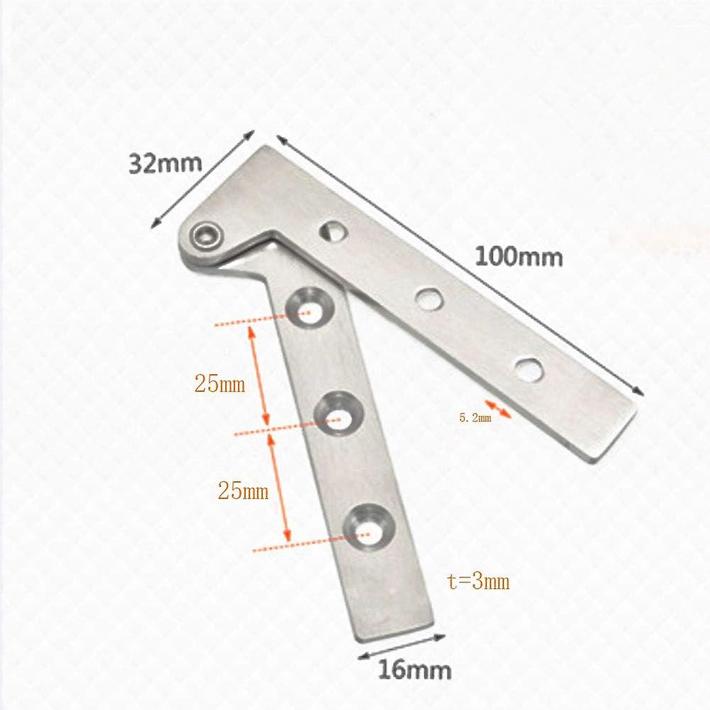 Set of 2 Stainless Steel Hidden Door Pivot Hinges 360 Degree Rotation ...