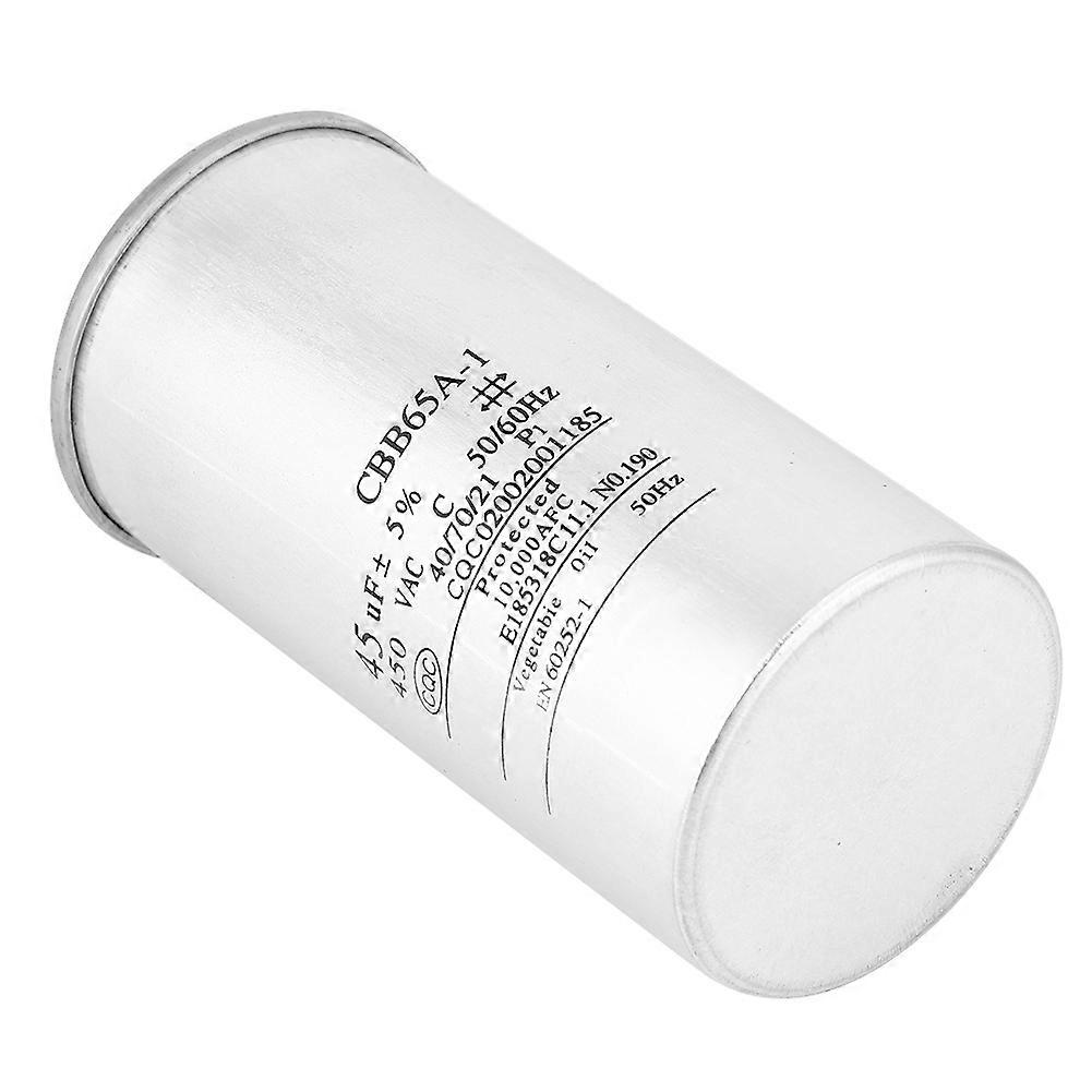 CBB65 45UF 450V Capacitor Aluminum Foil Air Conditioning Compressor ...