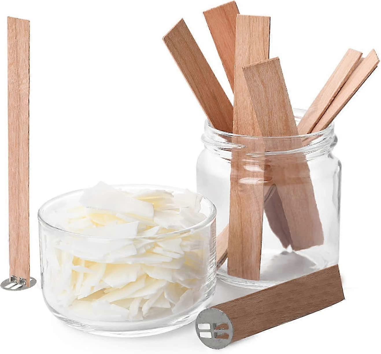 100 Pcs Metal Wood Wick Clips,candle Wick Base,candle Wick Sustainer ...