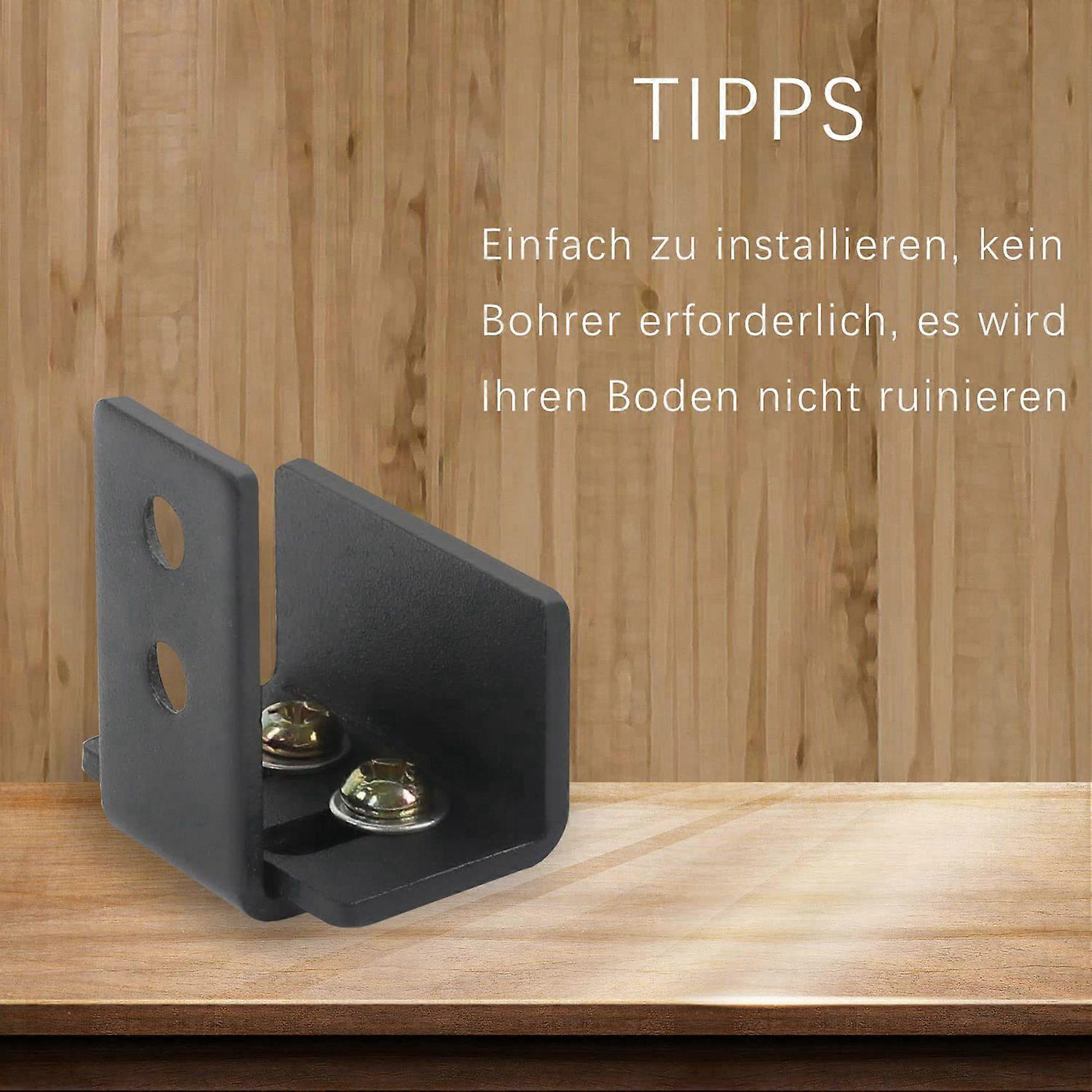 4 Piece Sliding Door Floor Rails, Adjustable Floor Rail Wall, Great for ...