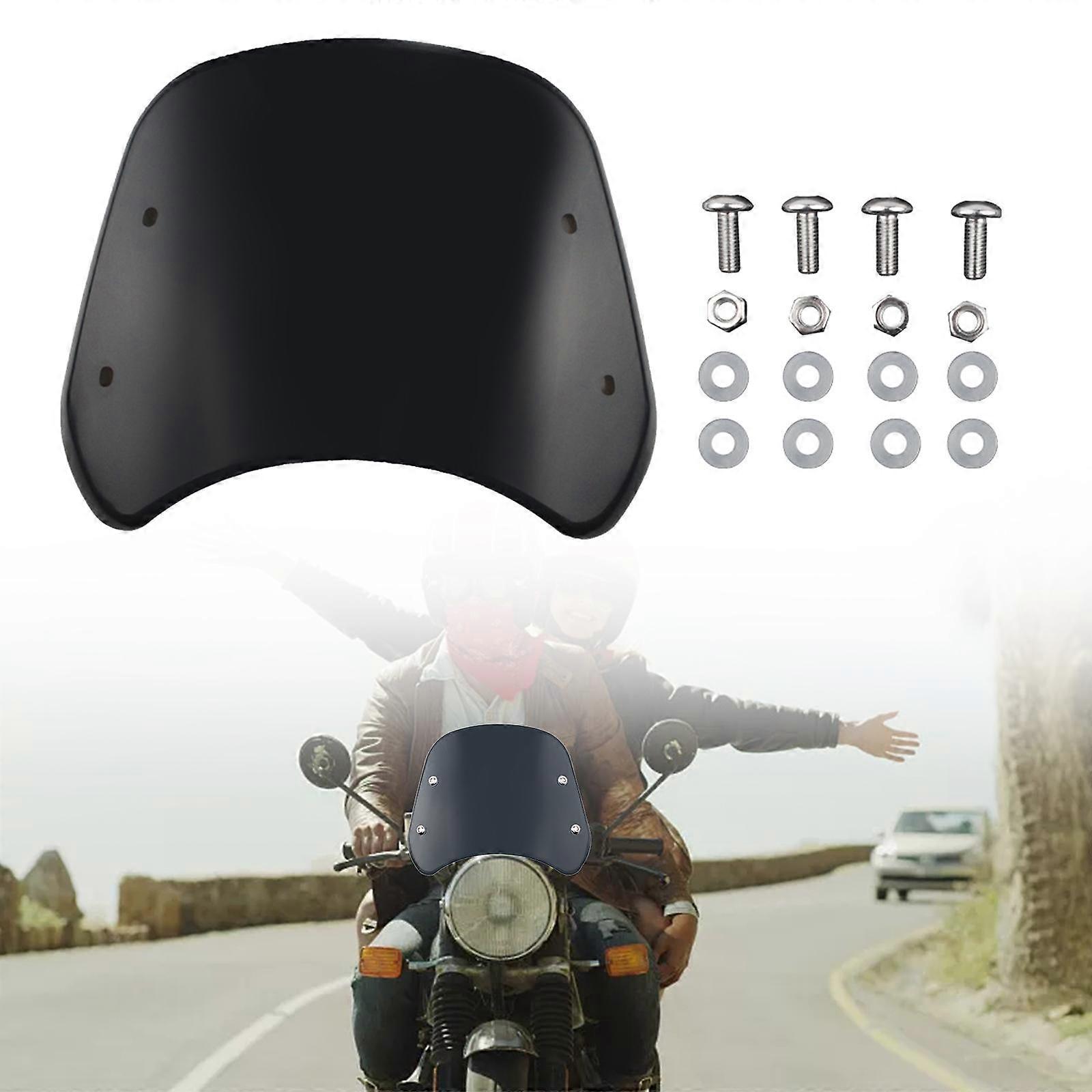 Universal Motorcycle Windshield Motorcycle Fairing Wind Deflector ...