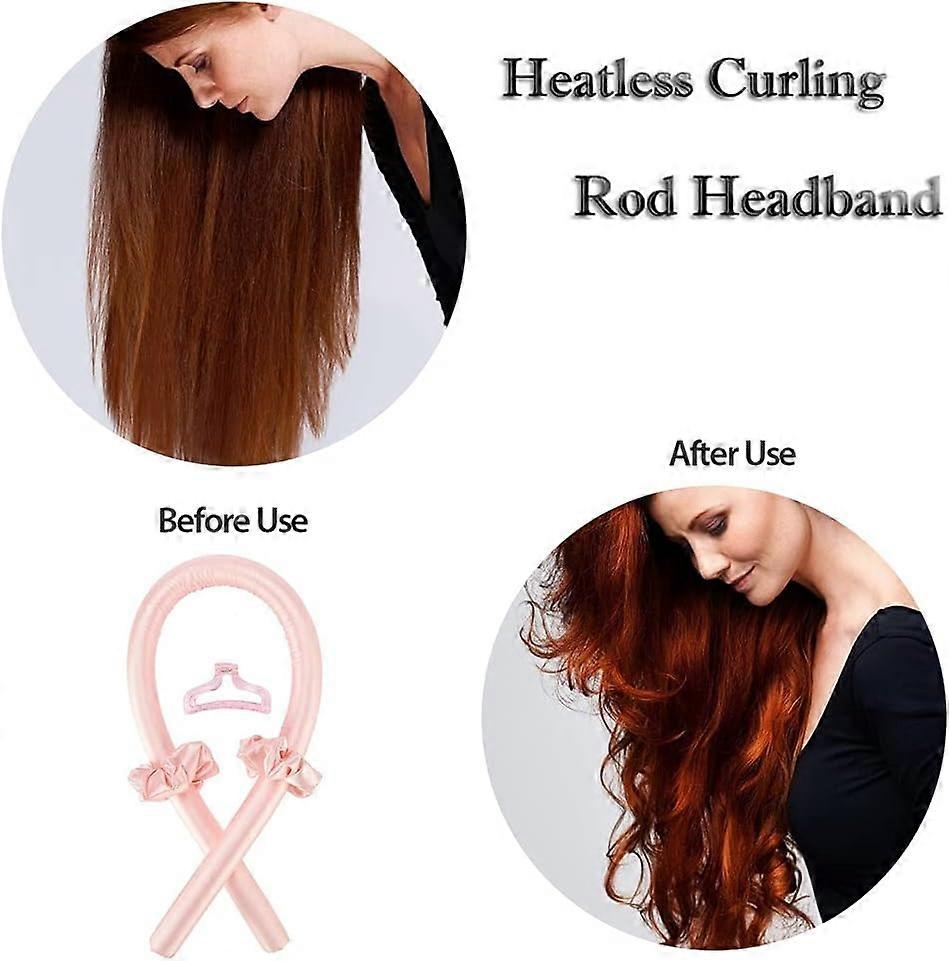Heatless Curling Rod Headband, Heatless Hair Curling Set, No Heat Wave ...