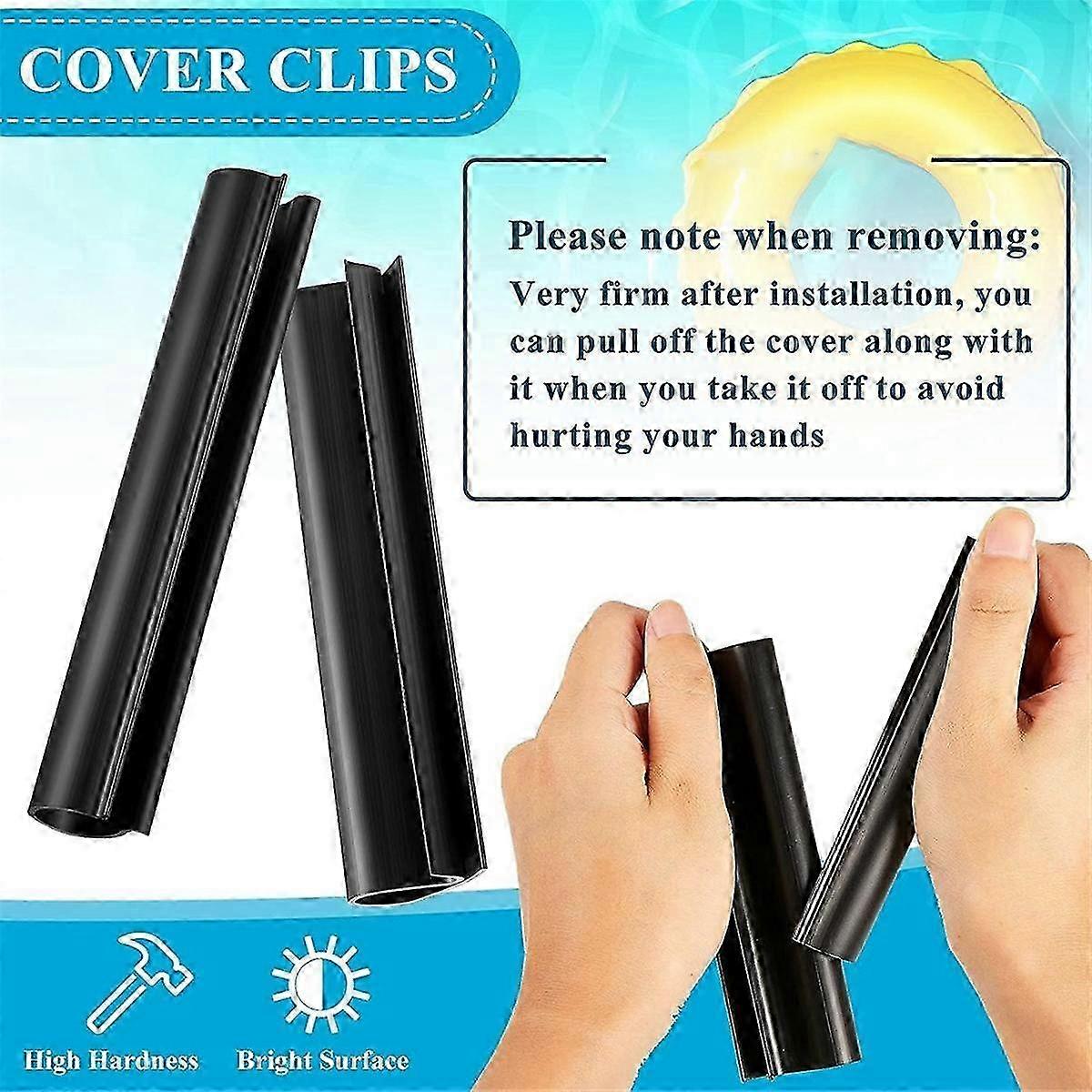24 Pcs Pool Cover Clip, Winter Swimming Pool Cover Clips Above Ground ...
