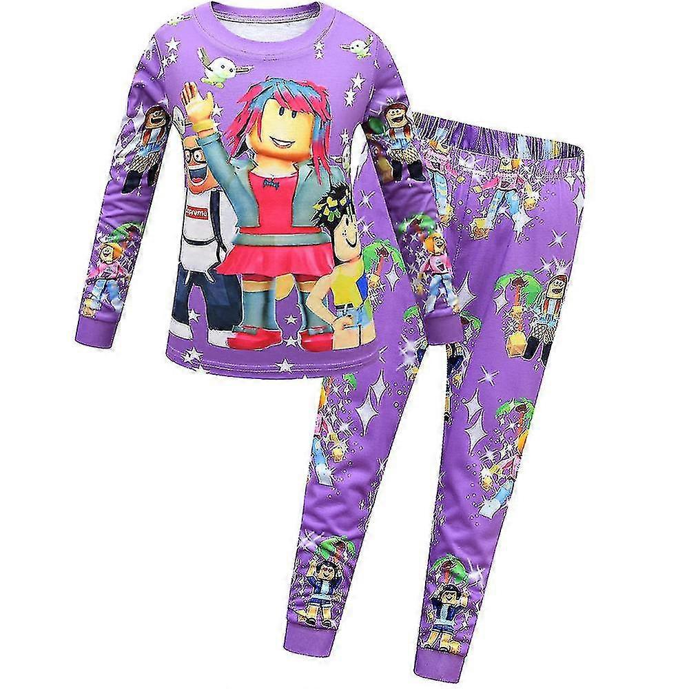 Roblox Kids Girls Pyjamas Set Sleepwear Outfit Nightwear Pajamas Tops ...
