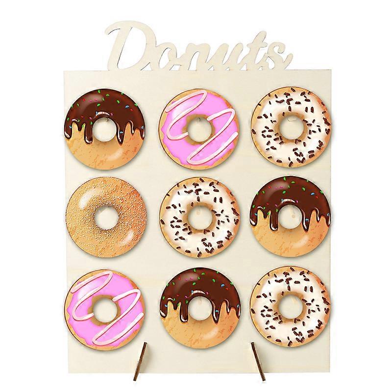 Wooden Donut Display Stand with Feet Reusable Stable Handmade Donut ...