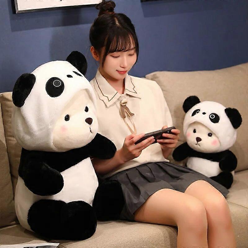 26-60cm Giant Teddy Bear Cosplay Panda Doll Plush Toy Kawaii Hooded ...