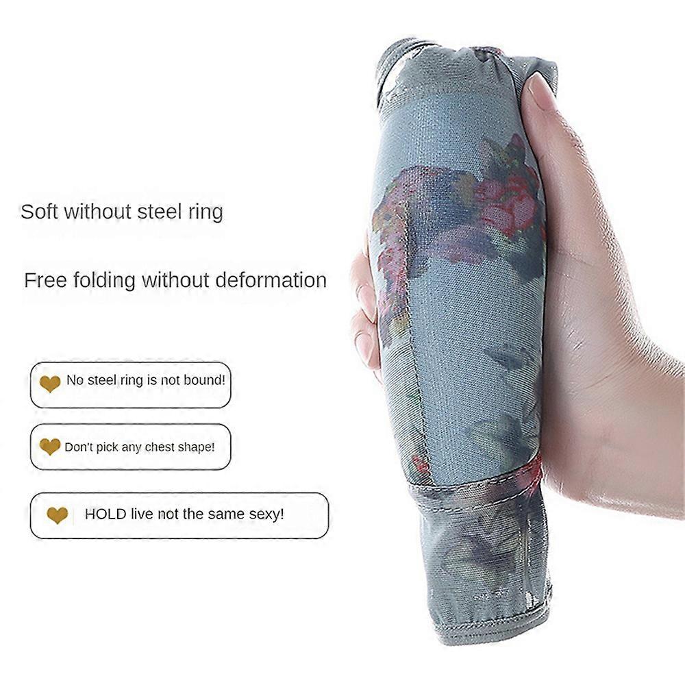 Ice Silk Lace Cooling Comfort Bra, Lace Buttonless Comfortable Bra ...