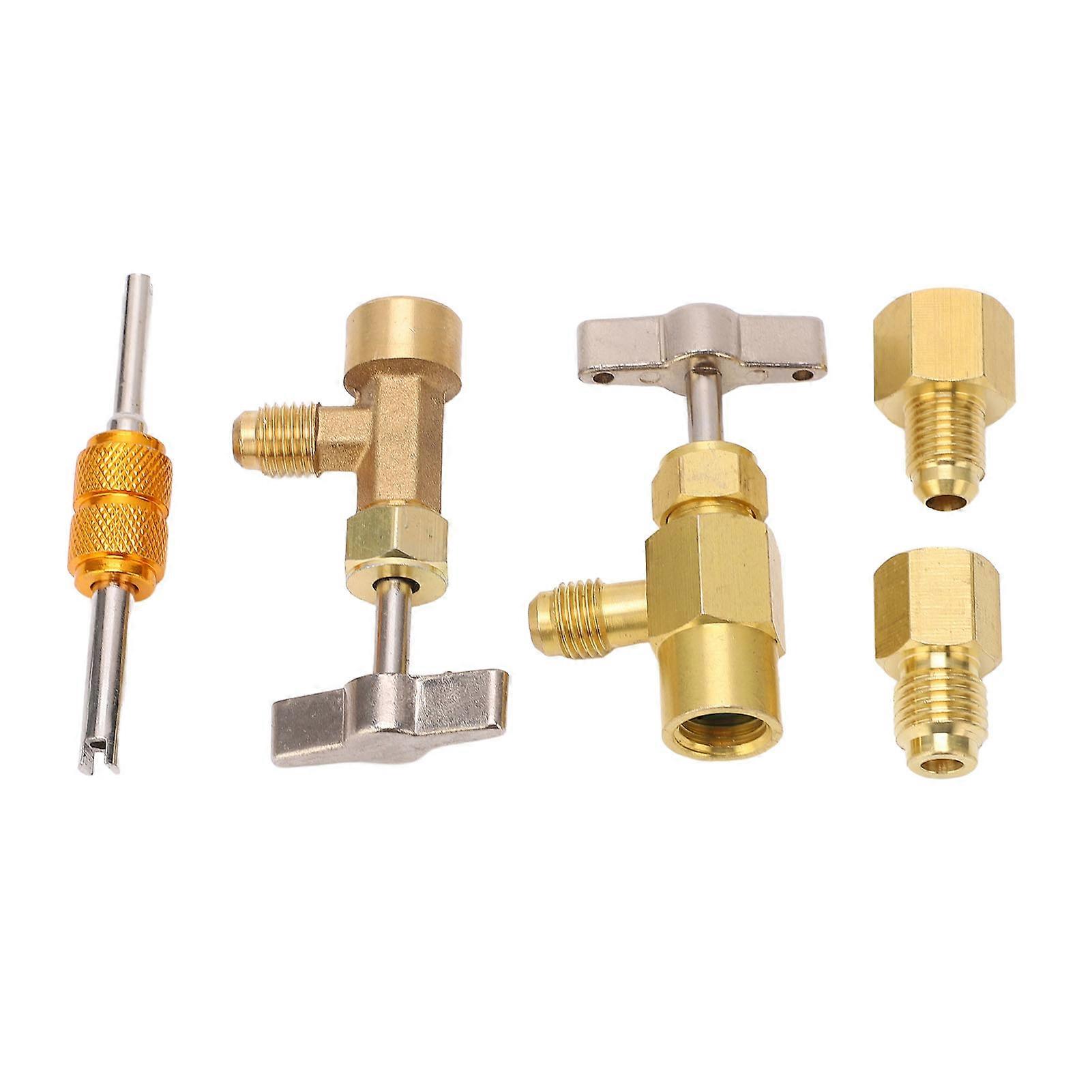 R134A Self Sealing Can Tap Valve Brass Puncture Style Dispenser Valve ...