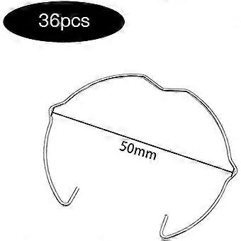 36 Pieces Lamp Retaining Rings for GU10 MR16 Spotlight 50MM Silver Horn ...
