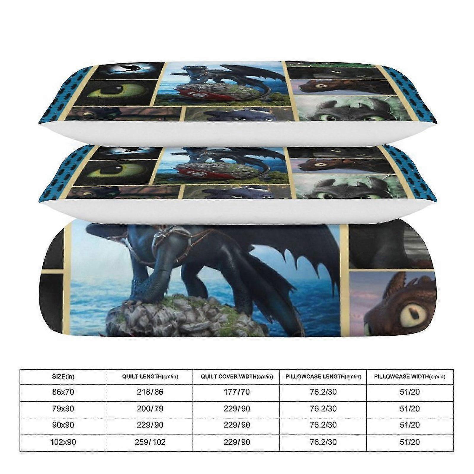 o774 Bed Sheets How To Train Your Dragon Bed Duvet Cover Microfiber ...