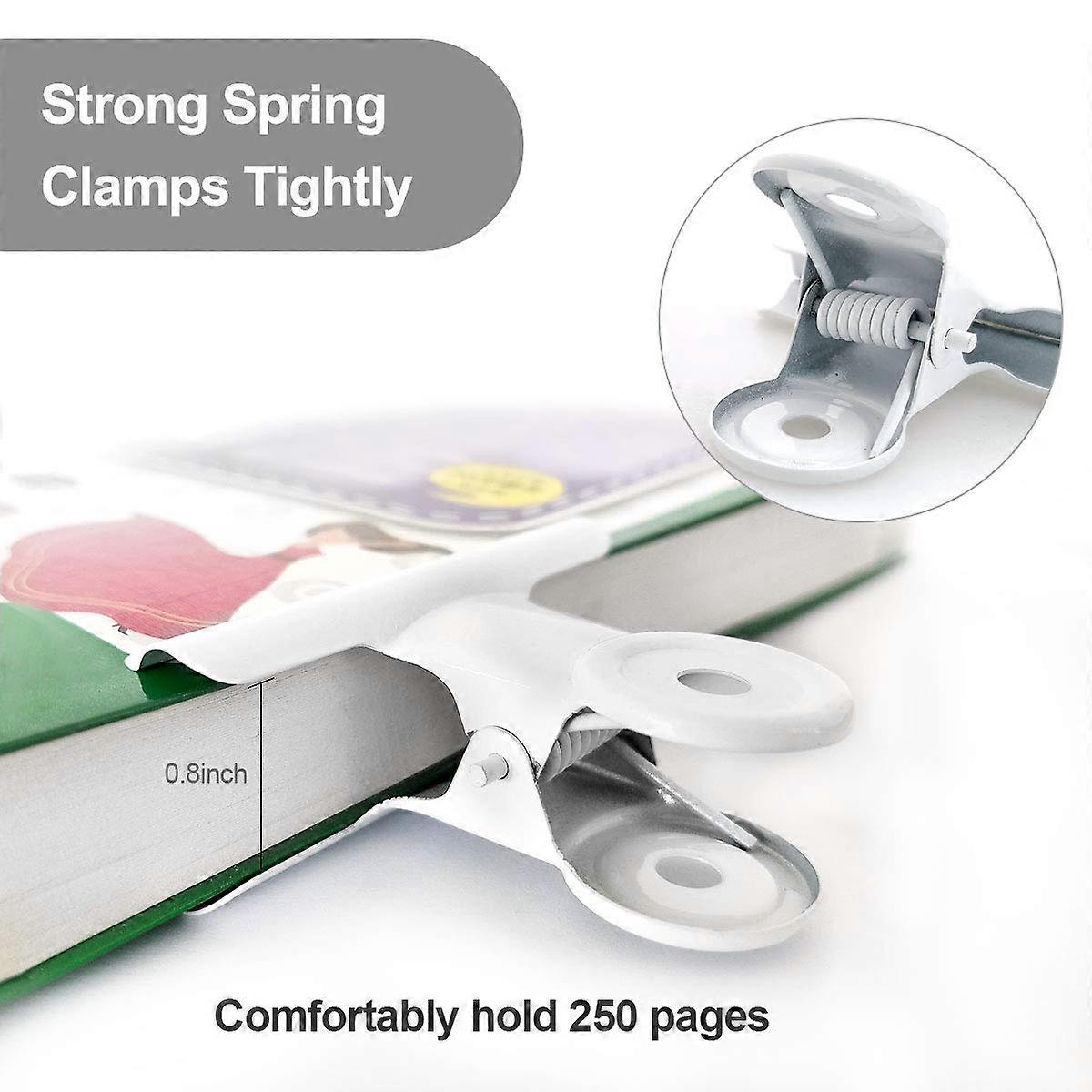 Large White Bull Clips10 Pack Metal Hinge Clip File Paper Clamps for ...