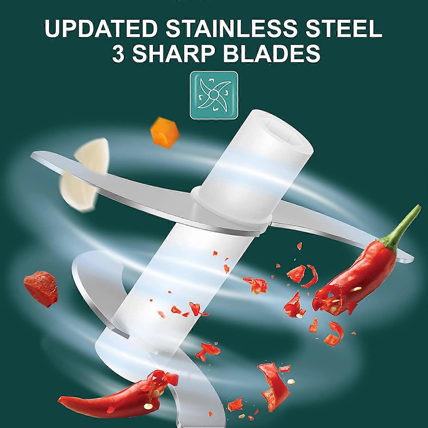 Mini Chopper, Electric Mini Food Processor, Small Garlic Chopper with ...