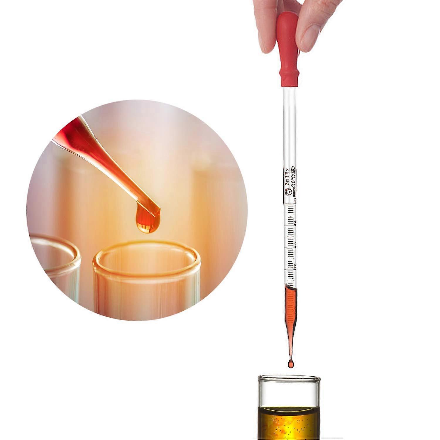 Glass Dropper Pipette 3 ml 5 ml Glass Pipette Graduated Dropper ...