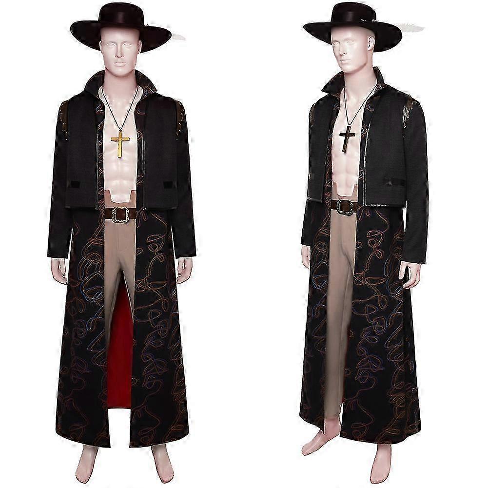 Dracule Mihawk Cosplay Costume Fantasia Hat Necklace Live Action TV ...
