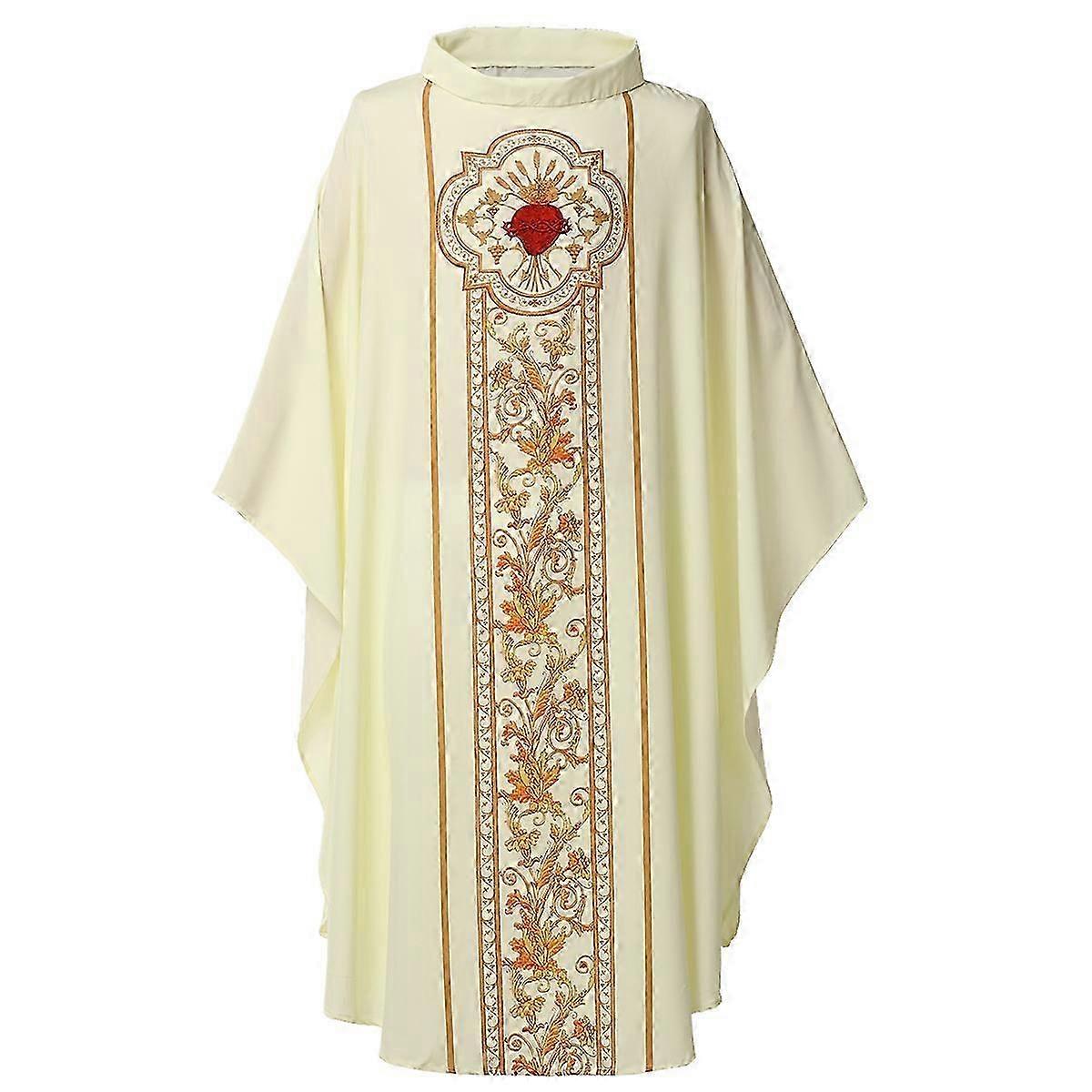 Celebrants Chasuble Mass Vestments Robe Priest Cosplay Costume | Fruugo UK