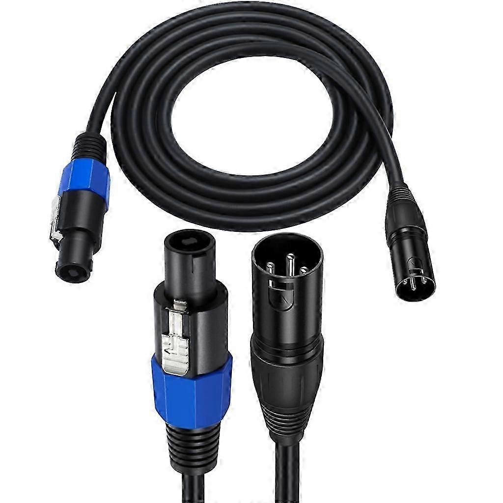 Male to XLR 3Pin Male Speaker Extension Cable Wire with Twist Lock ...
