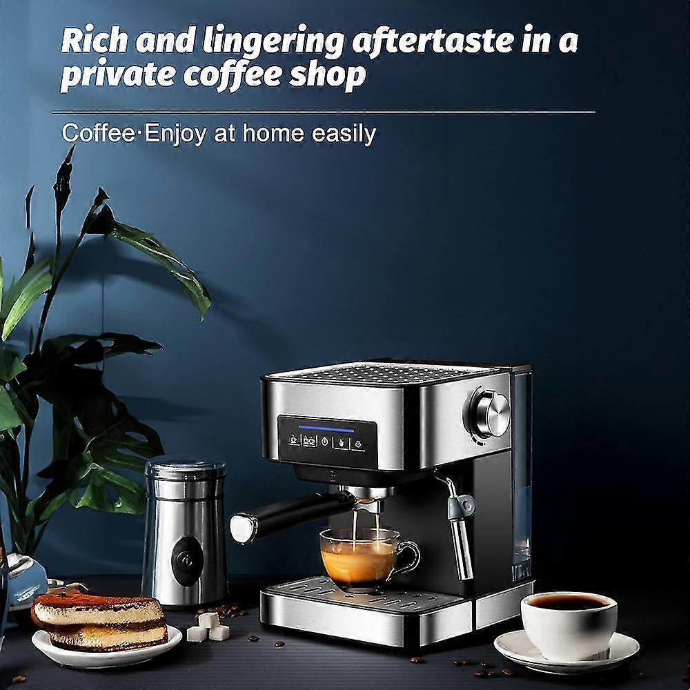 Espresso Coffee Machine 20 Bar 15 Cups 1.6L Capacity Water Tank 850W ...