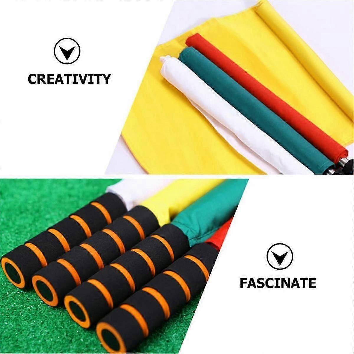 4pcs Referee Flag Volleyball Linesman Flags Referee Hand Flags ...
