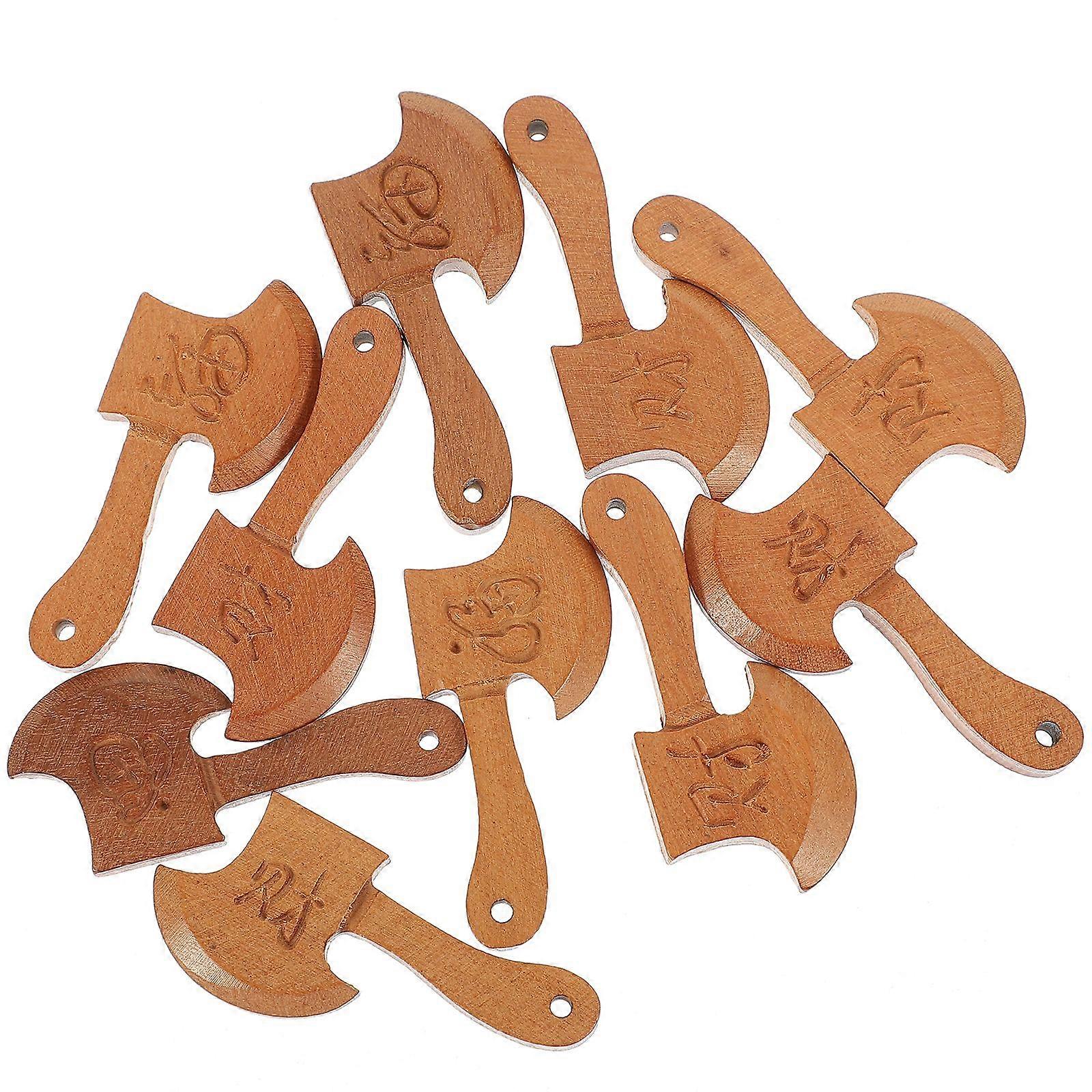 10pcs Wooden Hatchet Mini Design Wooden Axe Decor Axe Decor Kids Gift ...
