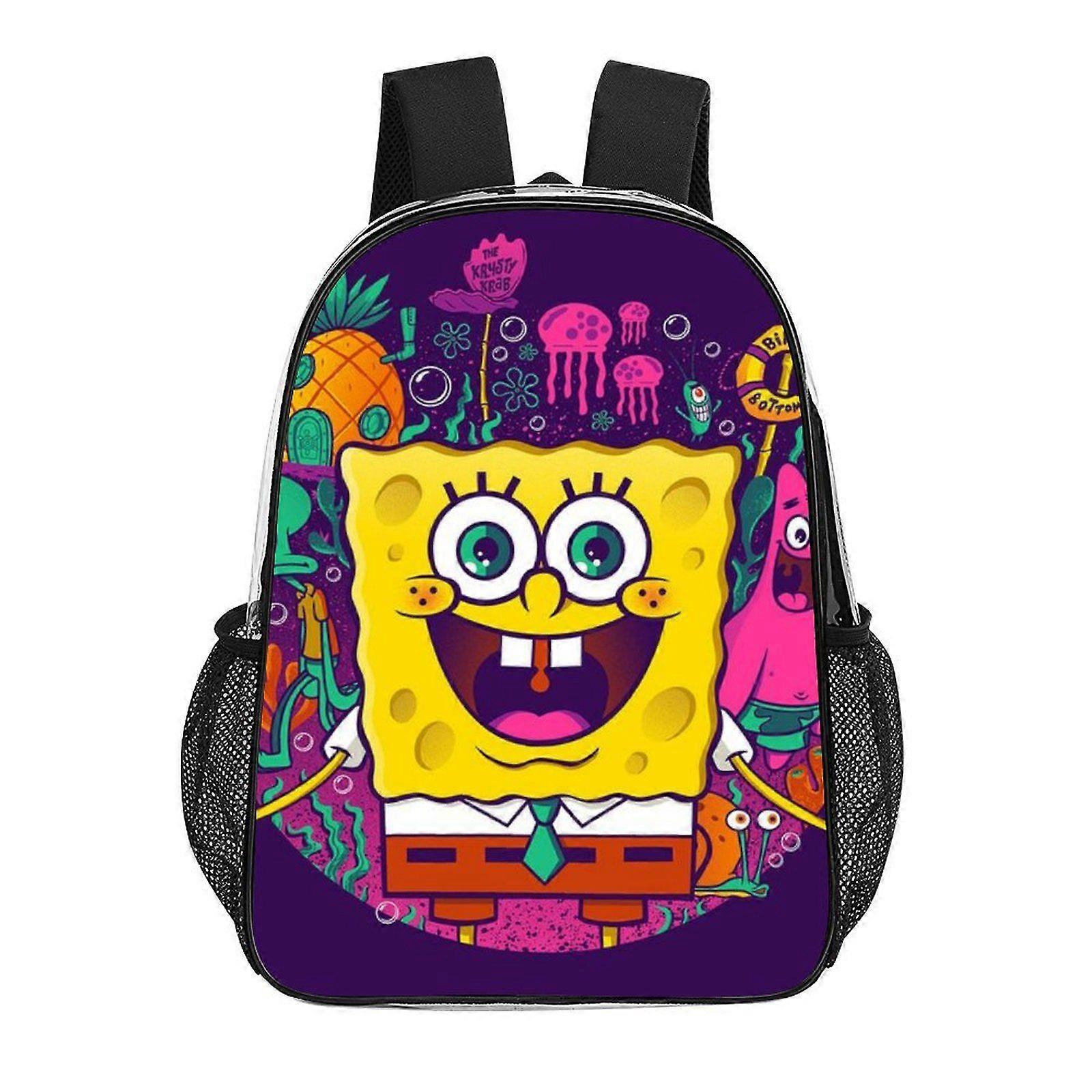 c1464 SpongeBob SquarePants Backpack Holiday Clear Swim Bag Transparent ...