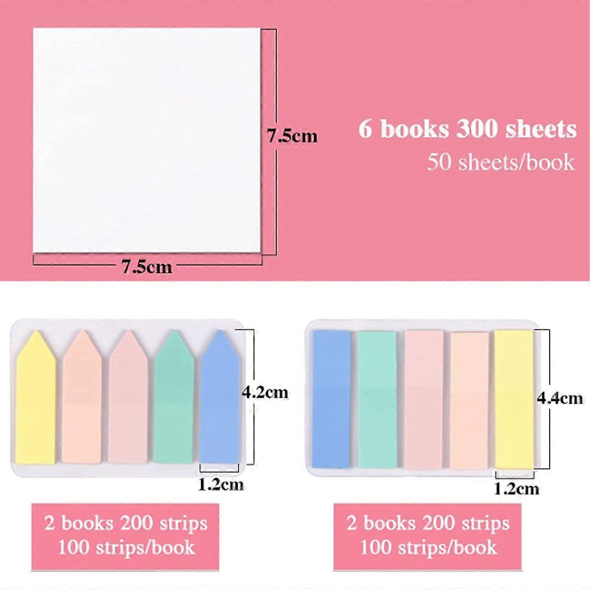 Transparent Sticky Notes, Highlighted Strip Index Labels for Annotated ...