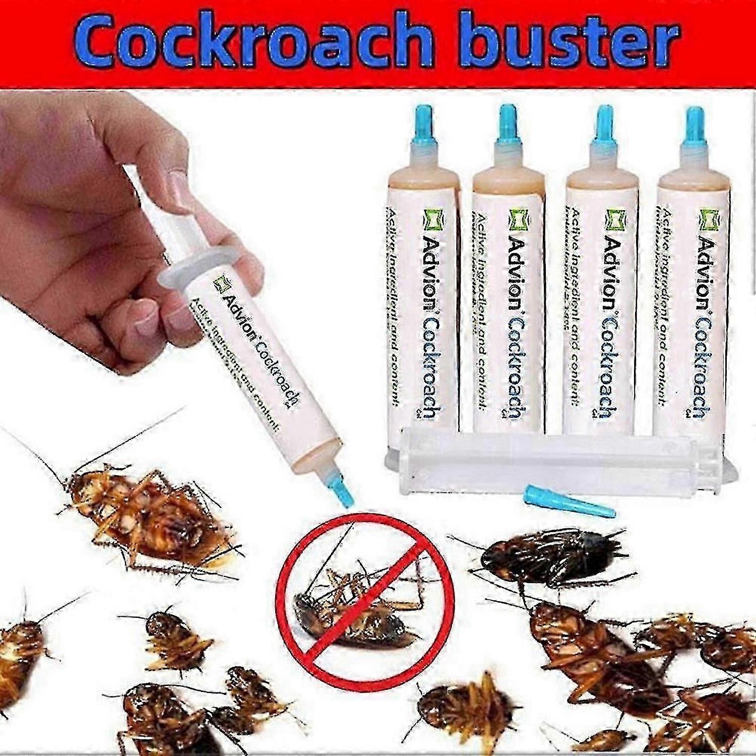 Cockroach Gel Bait Roach Control Pest Killer with Plunger Tip for Floor ...