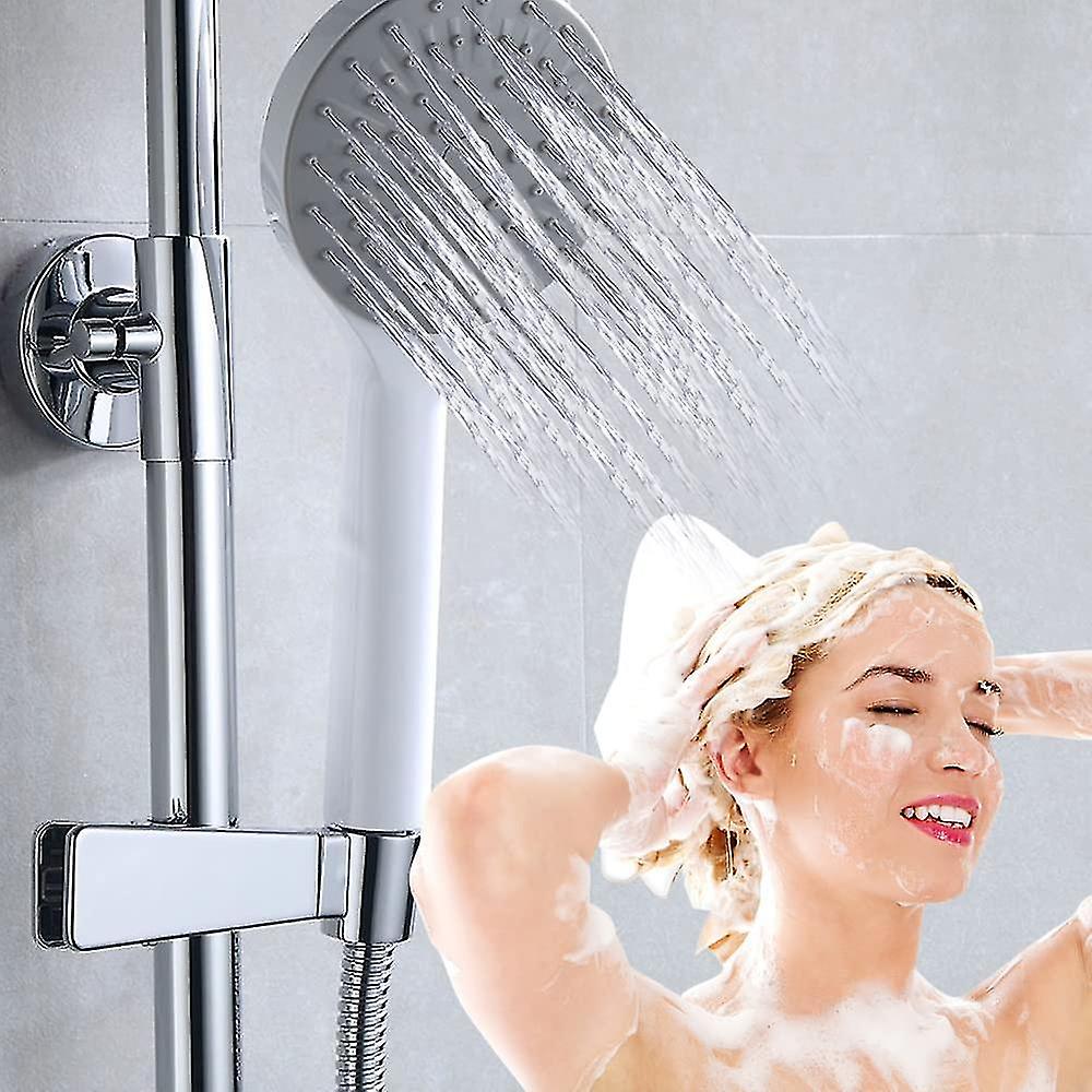 Adjustable Shower Head Bracket Universal 18-25mm Slide Bar 45 Rotation ...