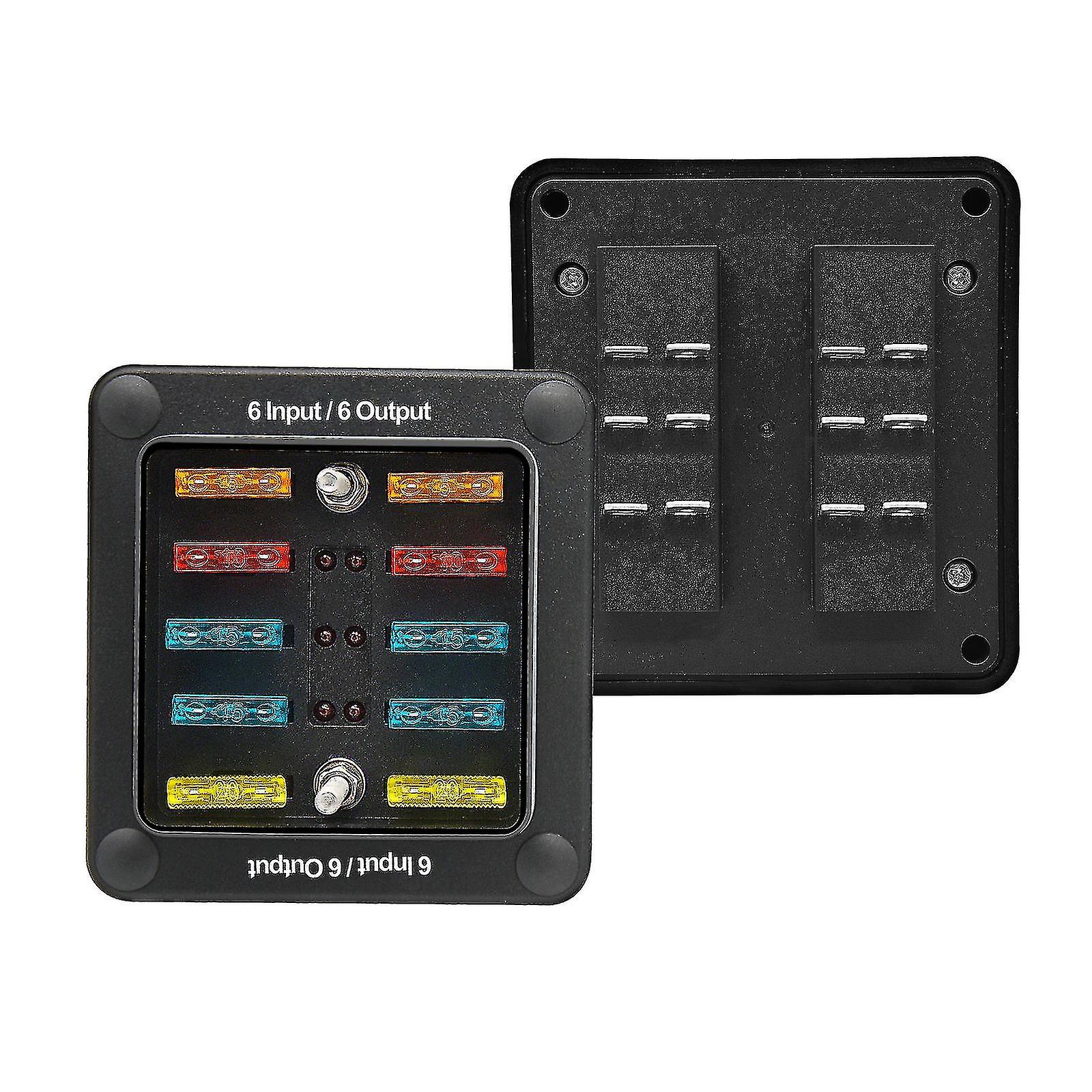 Double Row, 6 Channels, One Input And One Output, Ato Or Atc Fuse ...