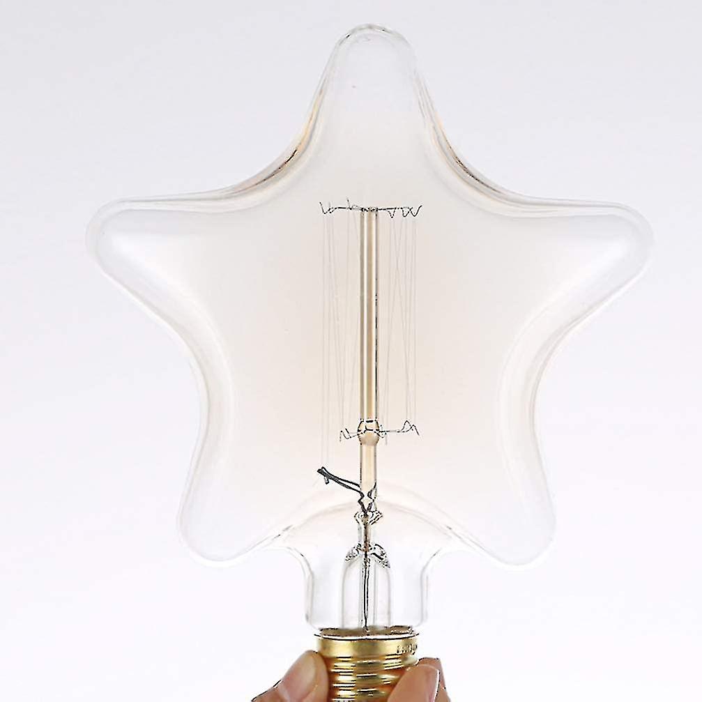 Edison Lamp Retro Incandescent E27 In Star Shape (2700k Warm White) Hy ...