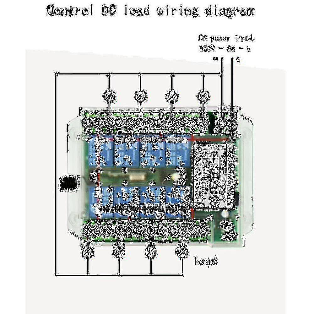 8 Channel Wireless Rf Remote Control Switch Dc 9-72v Remote Control ...