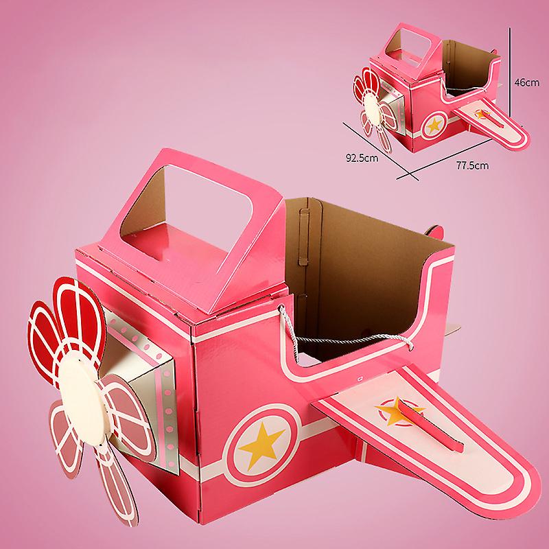 Cartoon Plane Craft Paper Wearable DIY Toys Educational Toys for ...