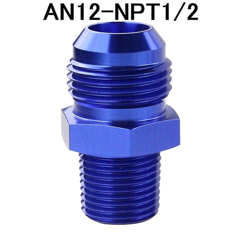 Male AN6 to 1/2 NPT 1/4 NPT 3/8NPT M10*1.5 M20*1.5 Straight Adapter Flare Fitting auto hose ...