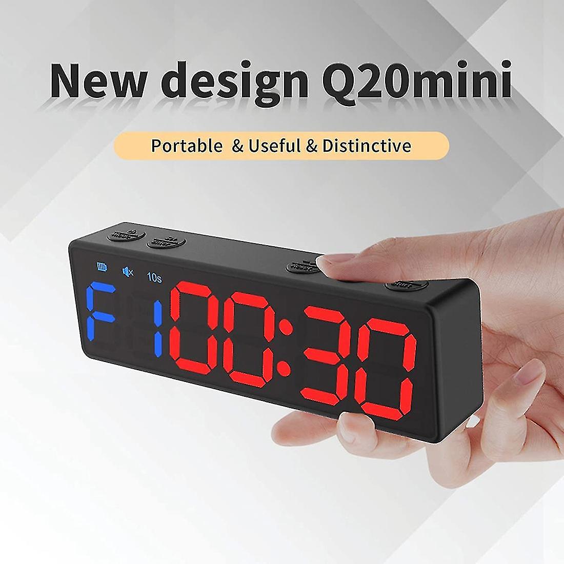 Workout Clock With Battery, Portable Mini Gym Timer With Built-in ...