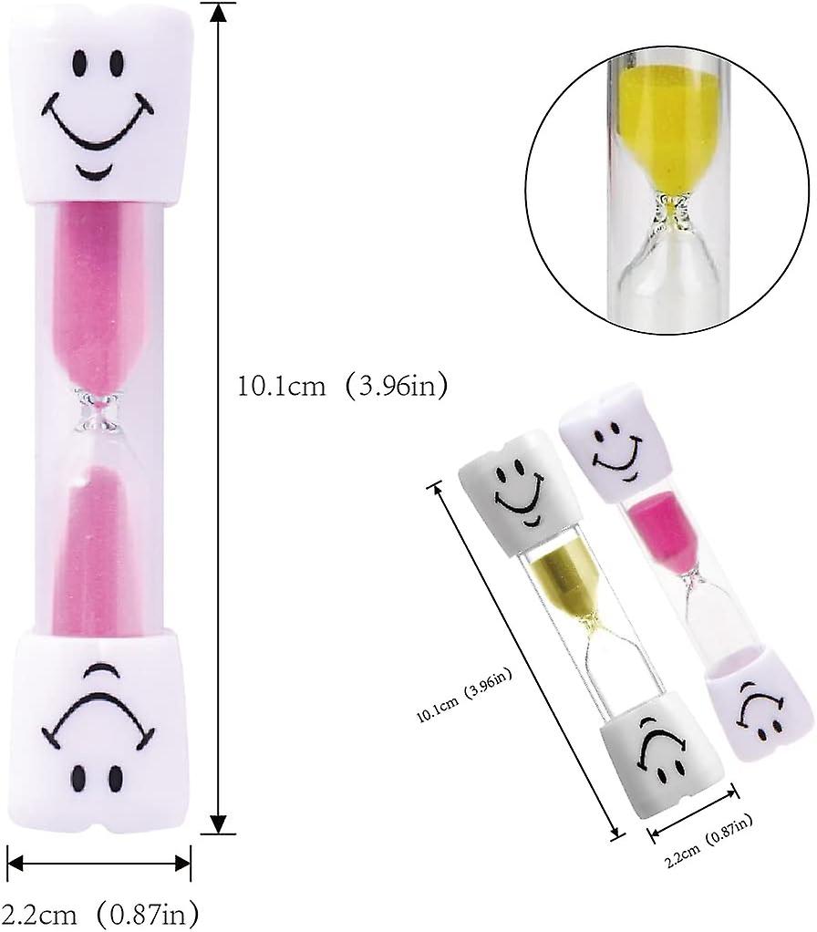 Pack of 2 Hourglass Timer Smiley Teeth Brushing Timer Sand Timer 3 ...