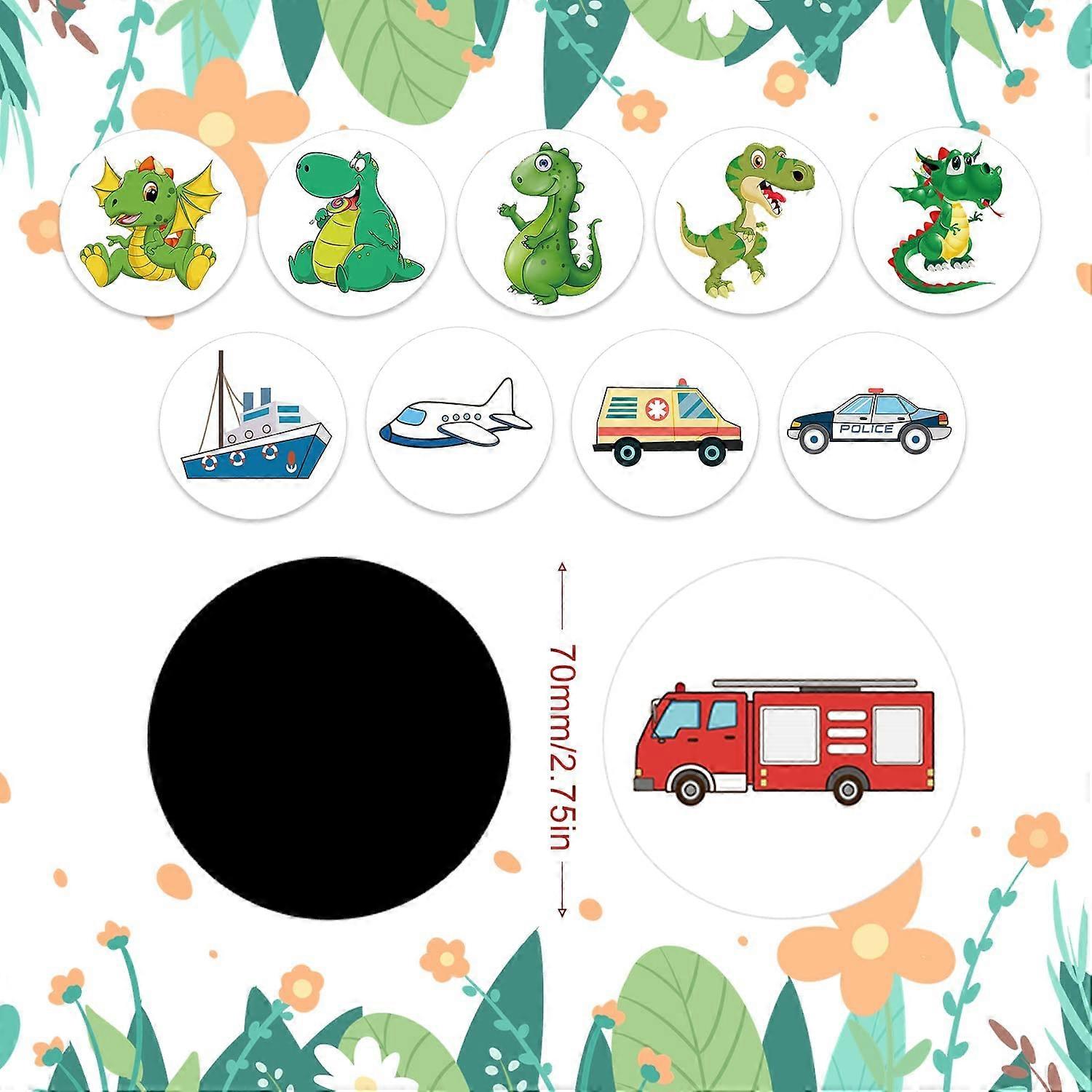 10pcs Potty Training Stickers Reusable Fun Magic Stickers for Boys and ...