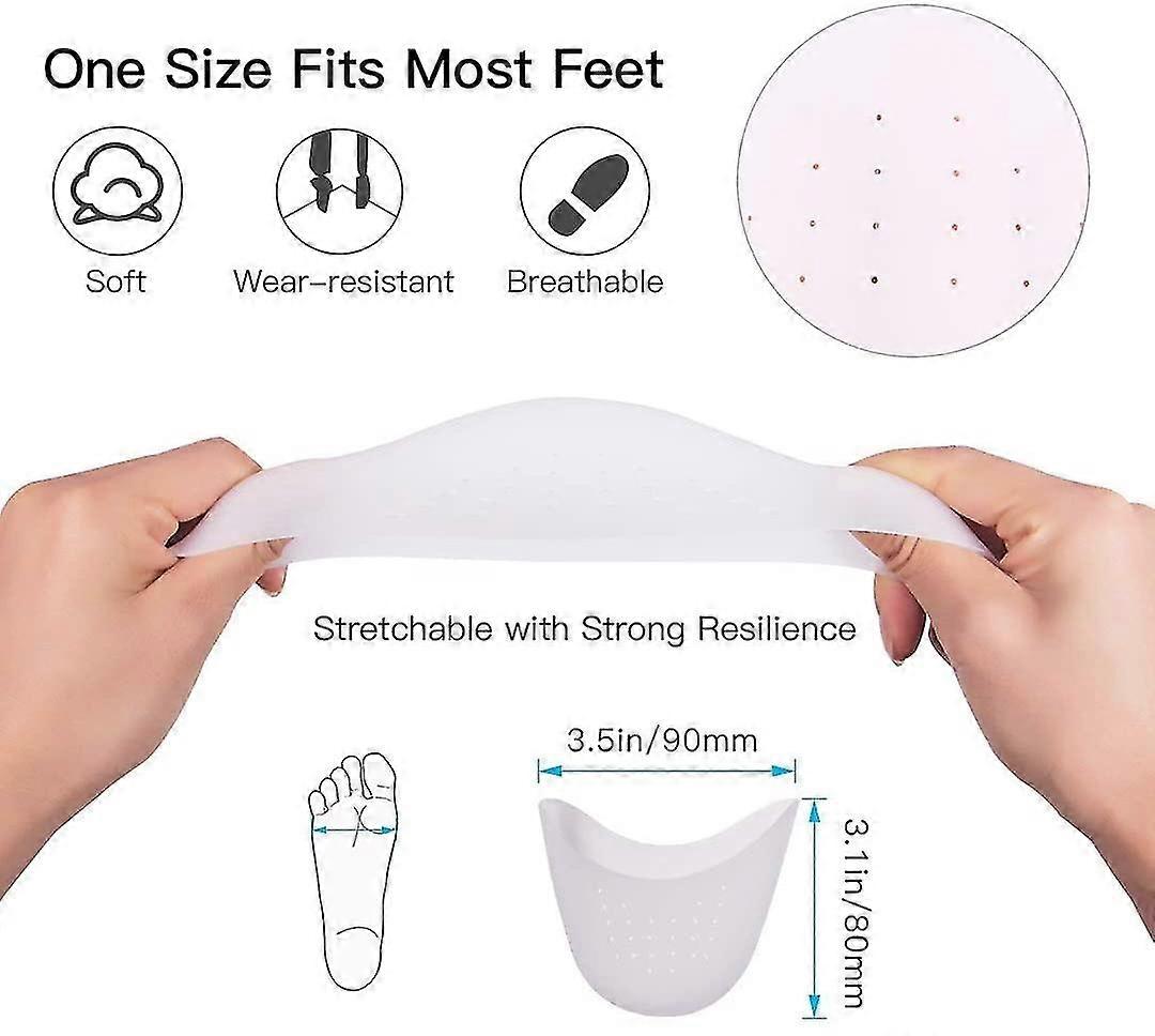 2 Pairs Soft Silicone Gel Toe Protectors Covers Toe Caps Metatarsal ...