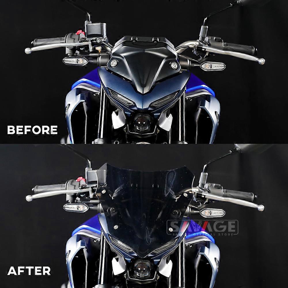 For YAMAHA MT25 MT03 2021 2022 2023 Windshield Windscreen MT-25 MT-03 ...