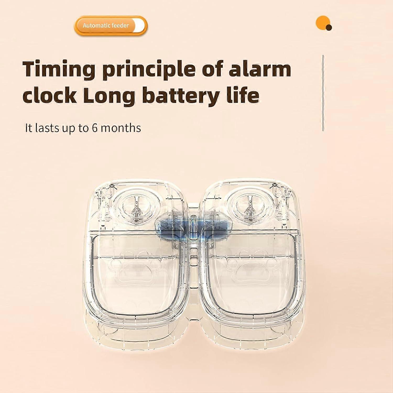 Automatic Cat Feeder, Cat Feeder Automatic with 48H Timer Wet Dry Food ...