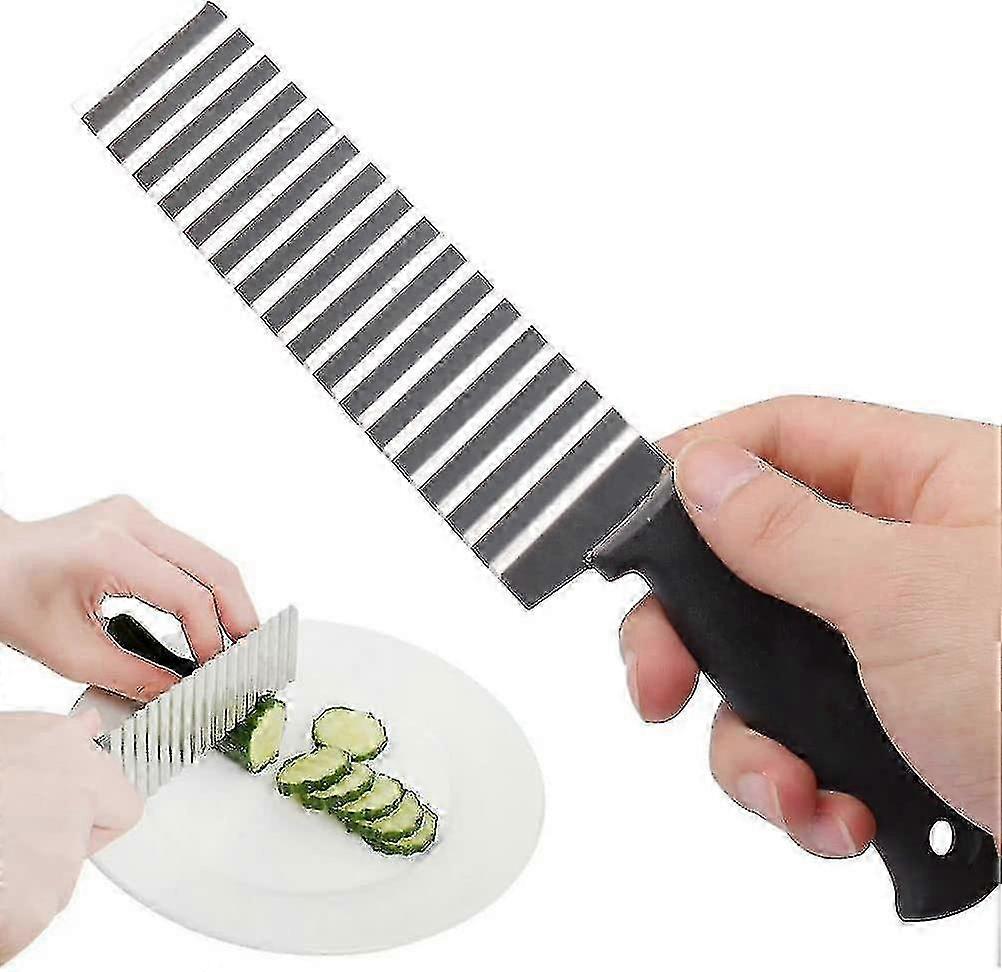 Slicer, Stainless Steel Potato Chip Knife, Fruit And Vegetable Knife ...