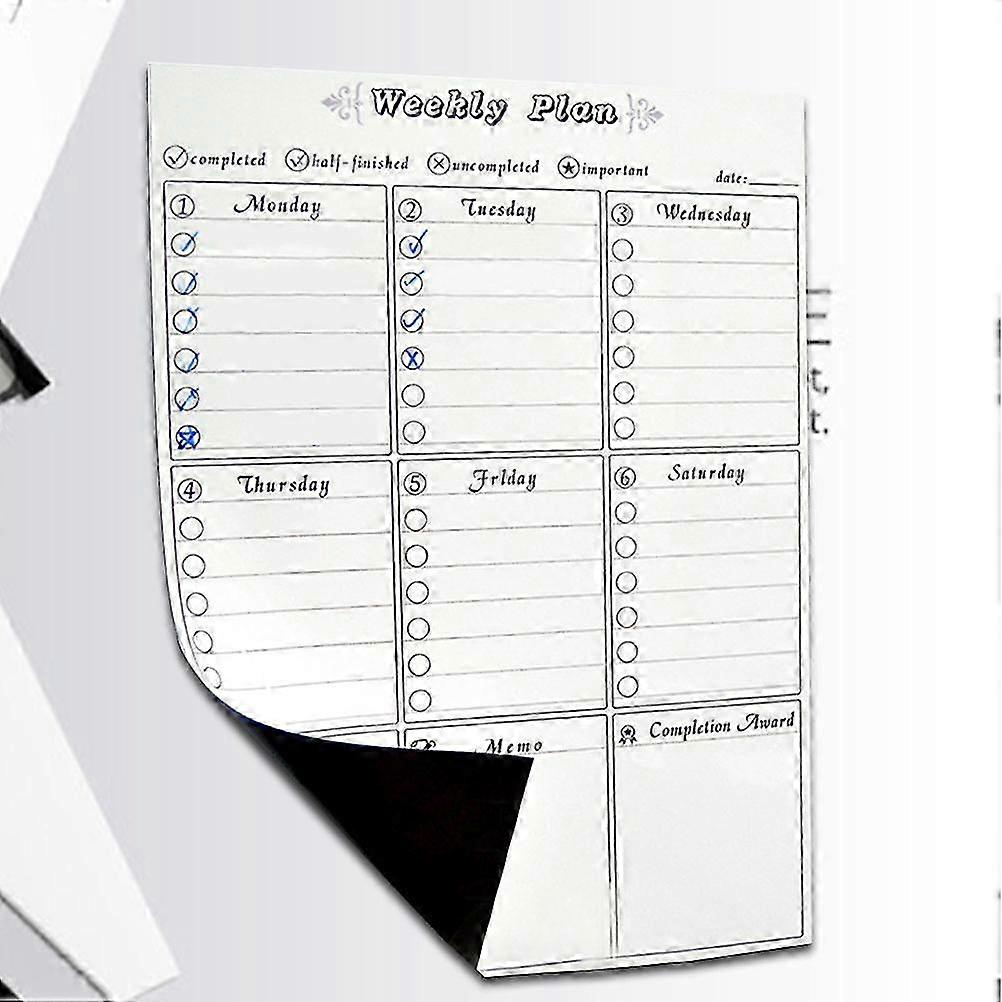 Magnetic Whiteboard Magnetic Weekly Planner Weekly Planner Fridge ...