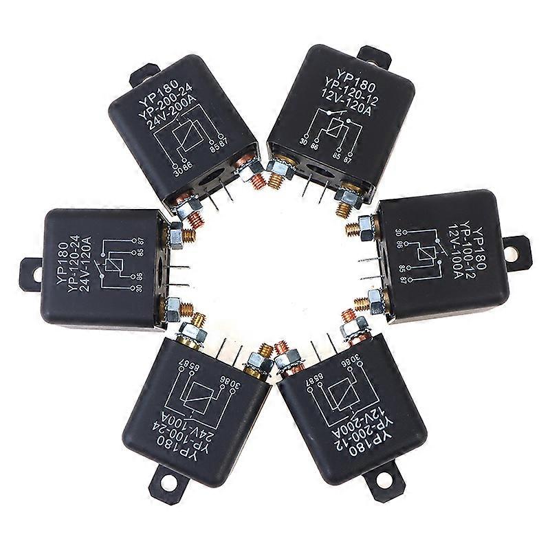 High Current 4 Pin Car Relay 12V 24V 200A 120A 100A Car Truck Motor ...