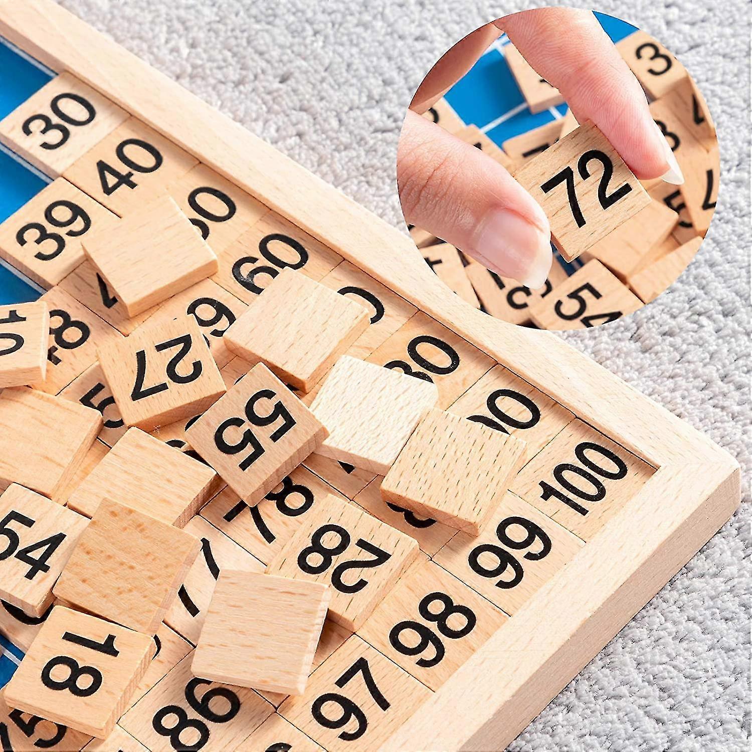 Wooden Math Hundred Board, Counting To 100 For Kindergarten, 1-100 ...