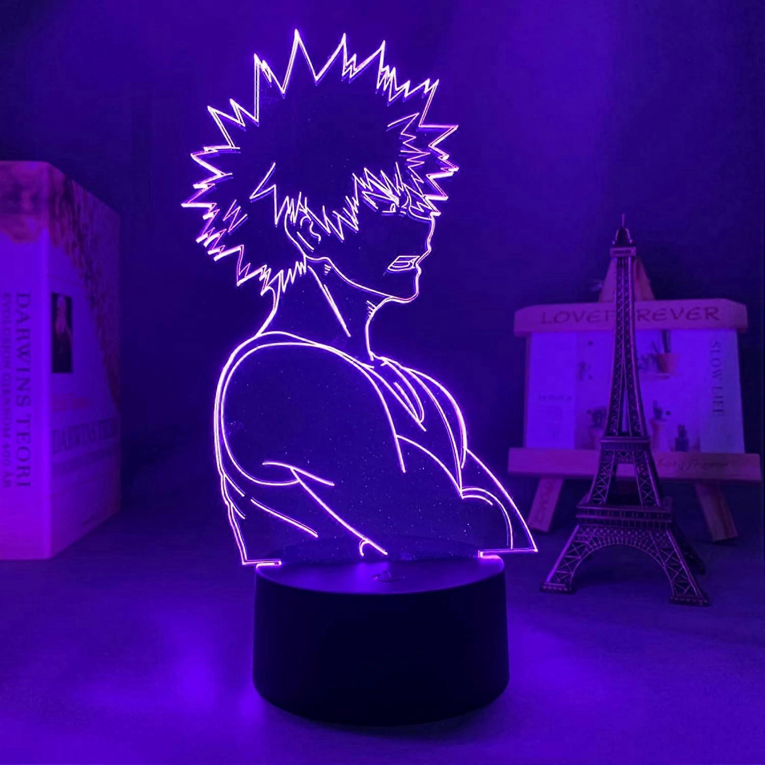 3D led Lamp 3D Night Light Bakugo Katsuki 3D Lamp Anime My Hero ...