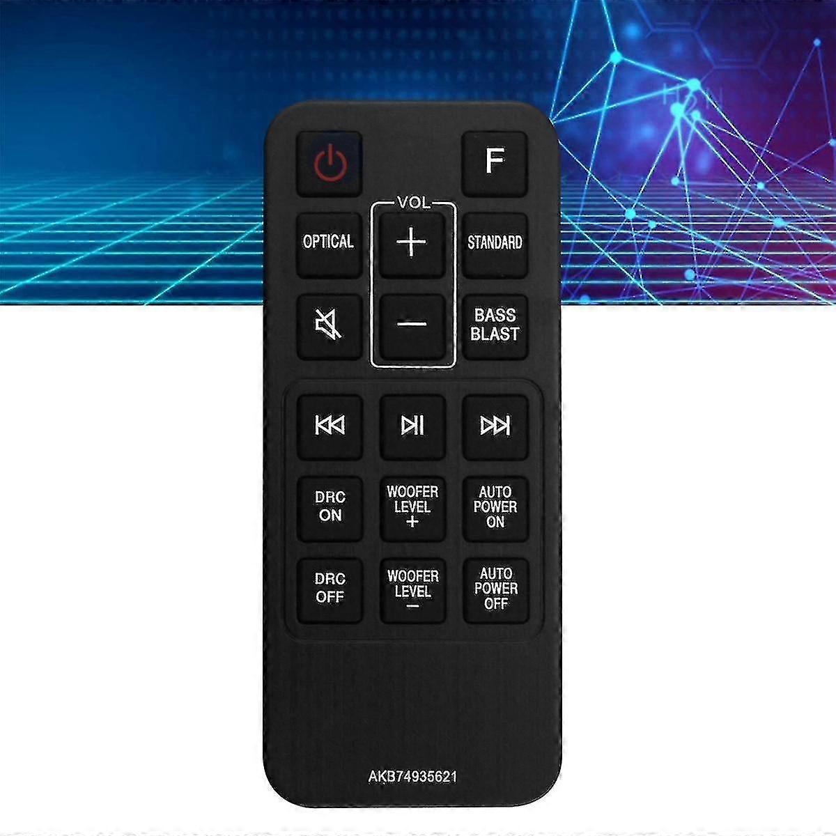 Replace Akb74935621 Remote Control For Lg Sound Bar Sj2 Sj2.aeusllk Sj2.deusllk | Fruugo UK