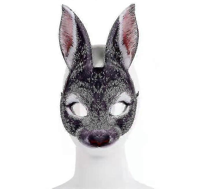 Rabbit Mask Plush Rabbit Mask Animal Head Mask Horrifying Rabbit Mask ...