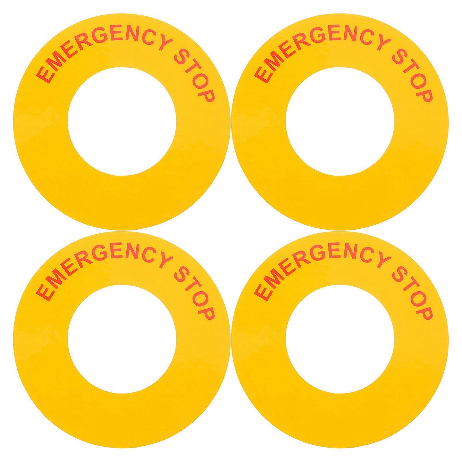 4Pcs Industrial Machine Sign Machinery Electrical Devices Sign ...