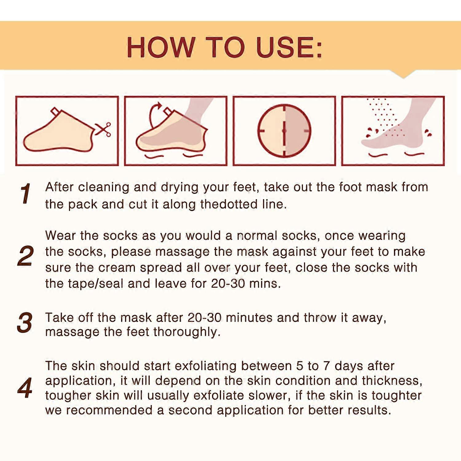 Foot Peel Mask 3 Pack Exfoliator Peel Off Calluses Dead Skin Callus ...